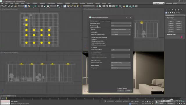 آموزش نورپردازی تری دی مکس 3ds Max Lighting Explorer نماشا 