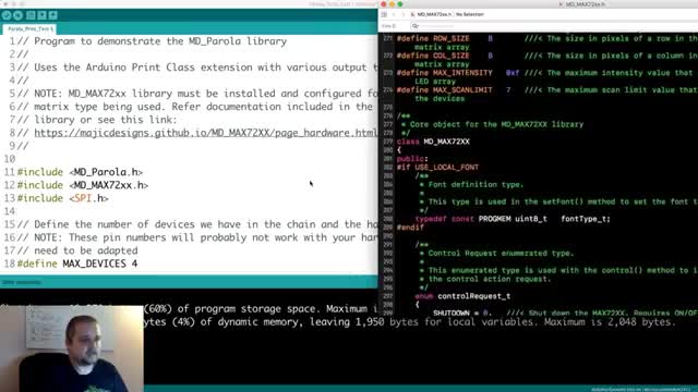 Arduino Tutorial #21 - MAX7219 LED Matrix Display Walkthrough & Test ...