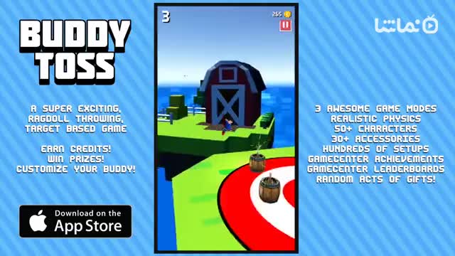 Buddy Toss Ragdoll Flick Game - نماشا